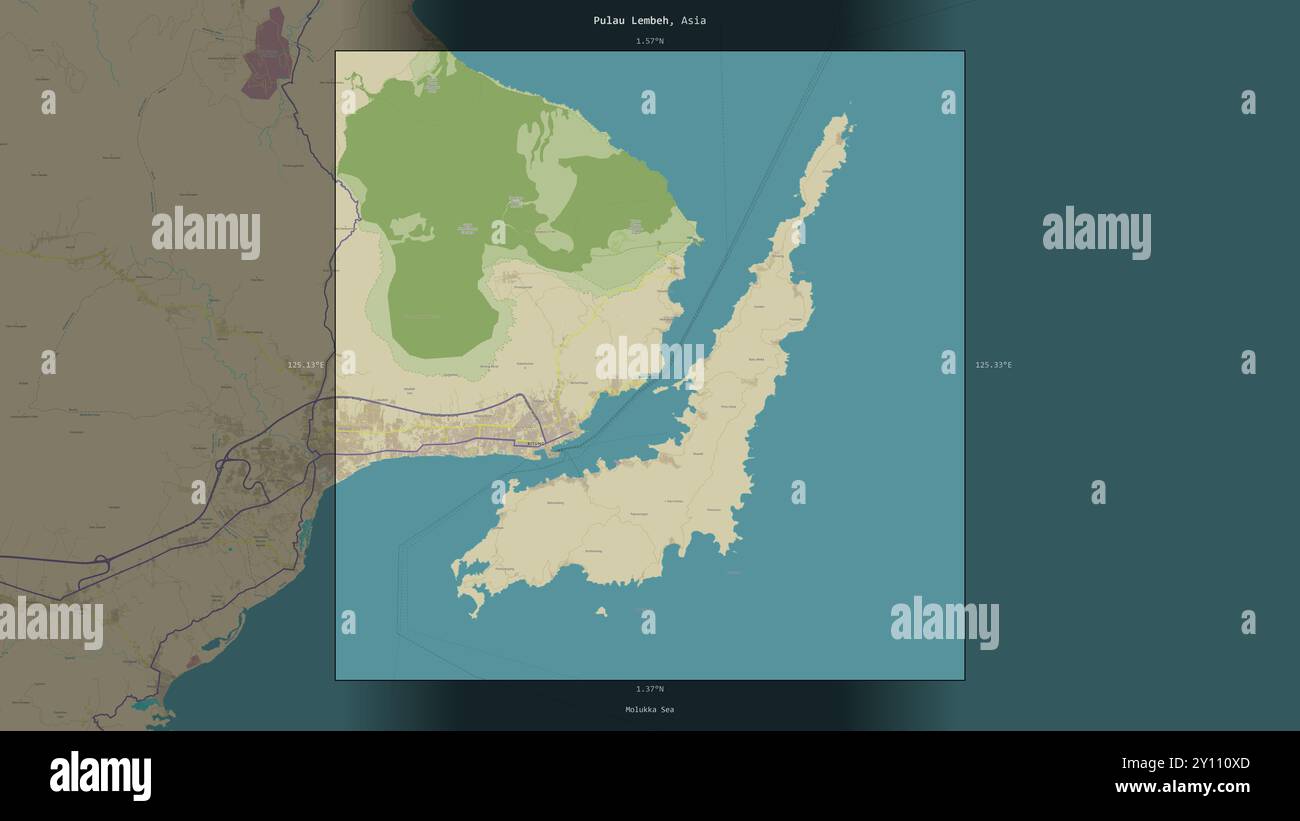 Pulau Lembeh in the Molukka Sea, belonging to Indonesia, described and ...