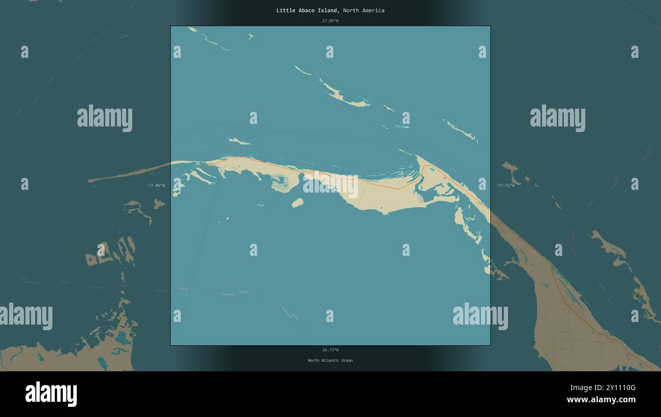 Little Abaco Island in the North Atlantic Ocean, belonging to Bahamas ...