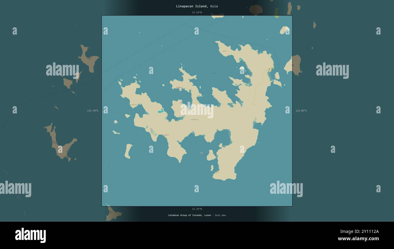 Linapacan Island in the Sulu Sea, belonging to Philippines, described ...