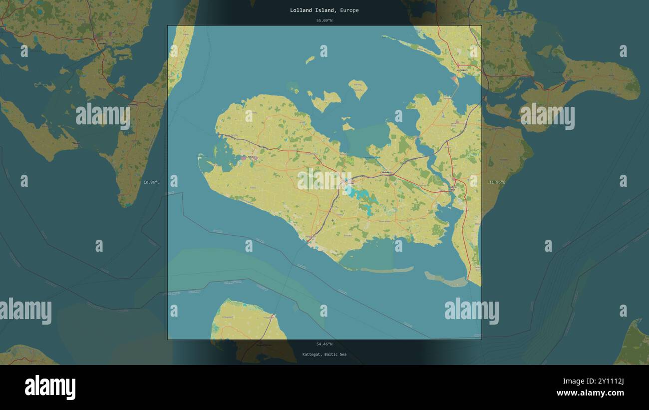 Map of lolland hi-res stock photography and images - Alamy
