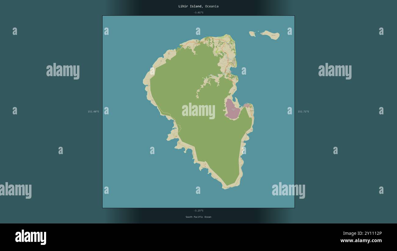 Lihir Island in the South Pacific Ocean, belonging to Papua New Guinea ...