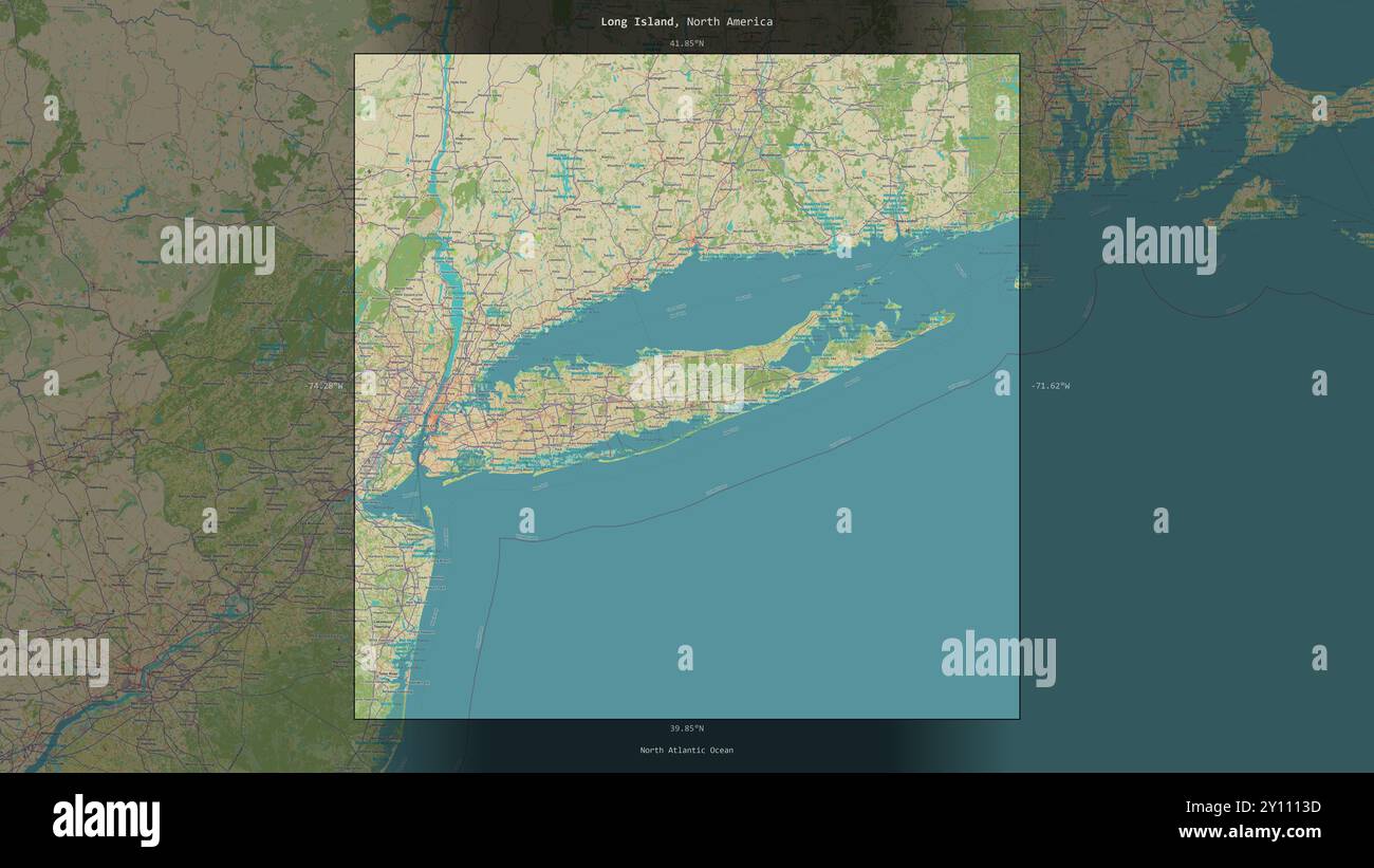 Long Island in the North Atlantic Ocean, belonging to United States ...