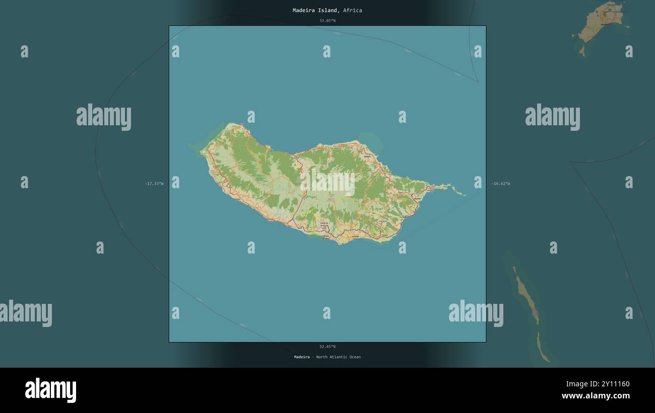 Madeira Island in the North Atlantic Ocean, belonging to Portugal ...