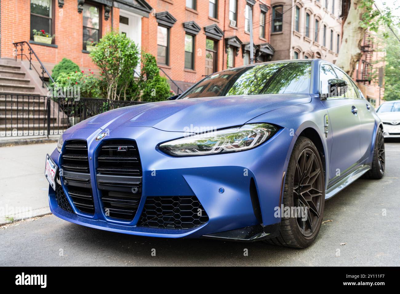 New York City, USA - May 25, 2024: 2022 BMW M3 Competition. BMW M3 ...