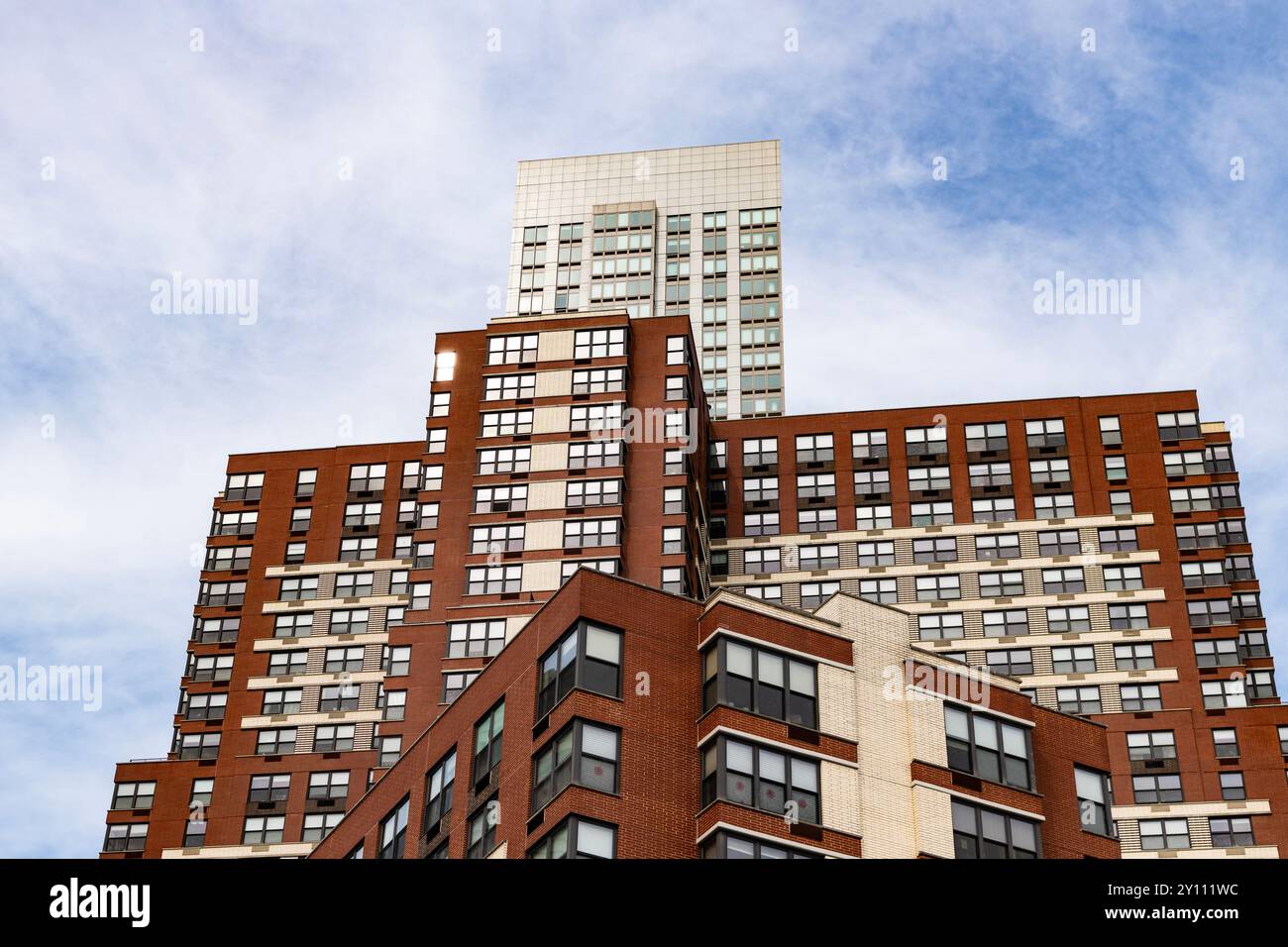 Skyscraper perspective view. City architecture. Architecture of modern ...