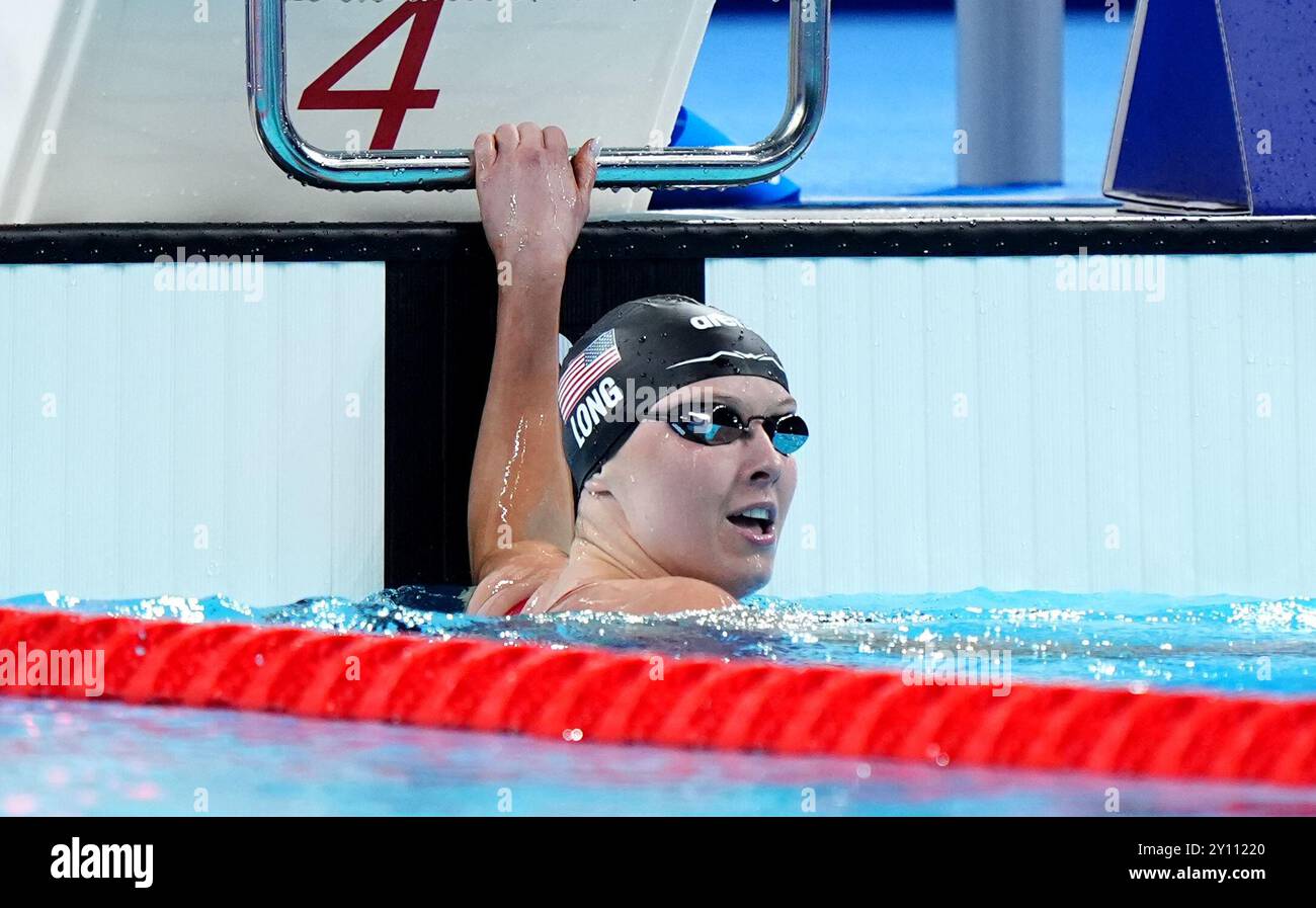 USA's Jessica Long celebrates gold following the Women's 400m Freestyle ...