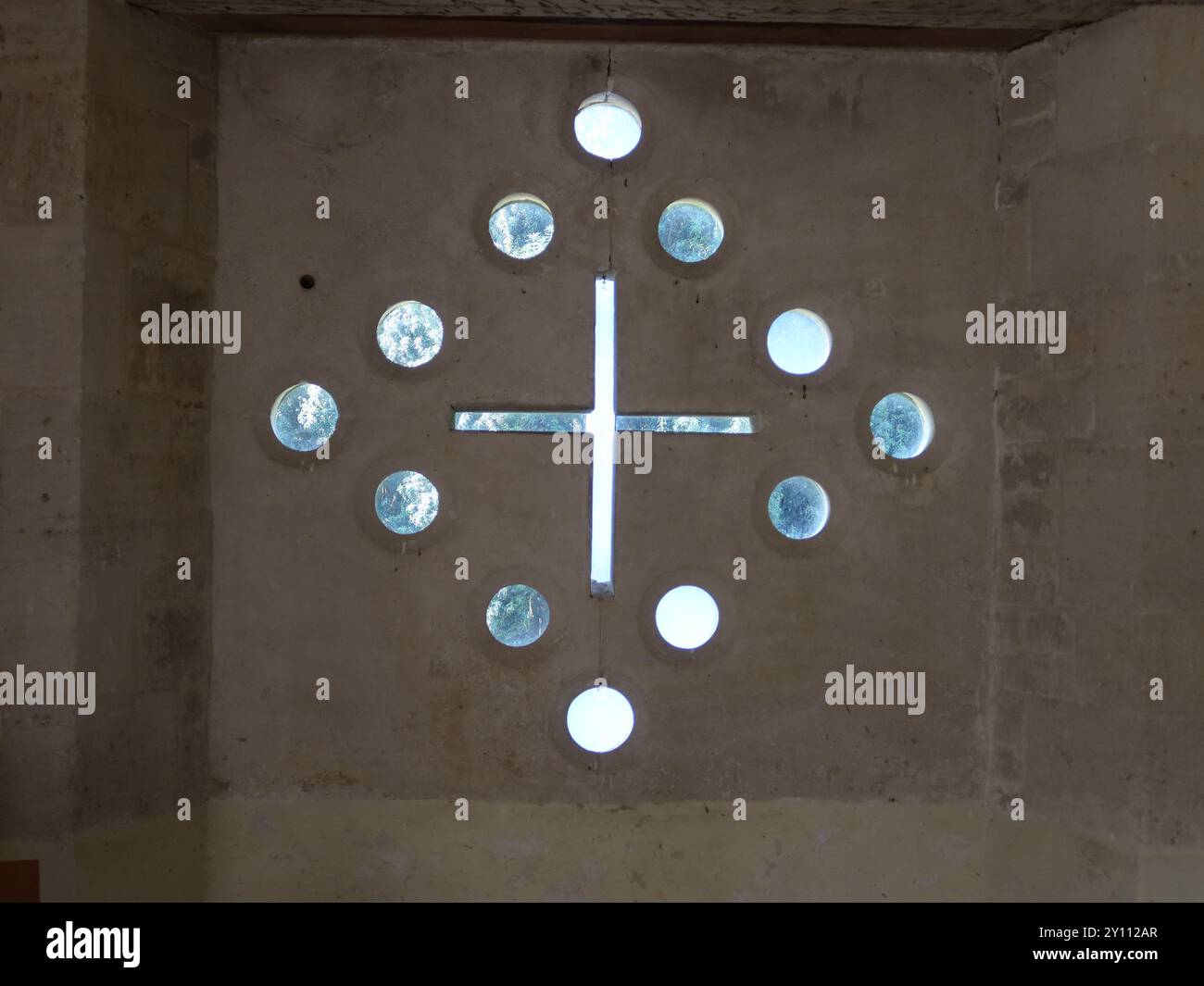Inside Rushton Triangular Lodge, a striking pattern of light is created ...