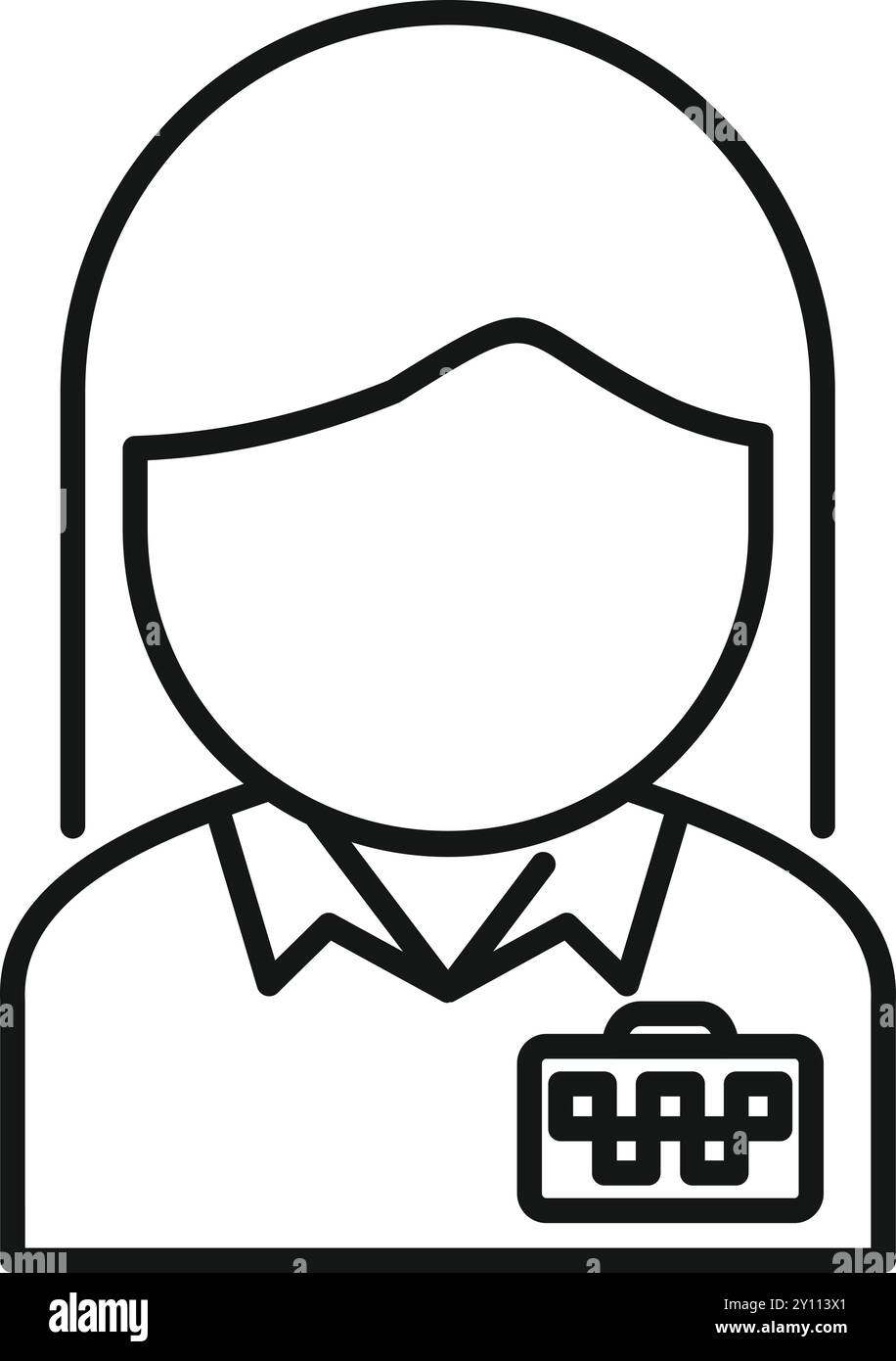 Businesswoman avatar laptop Cut Out Stock Images & Pictures - Alamy