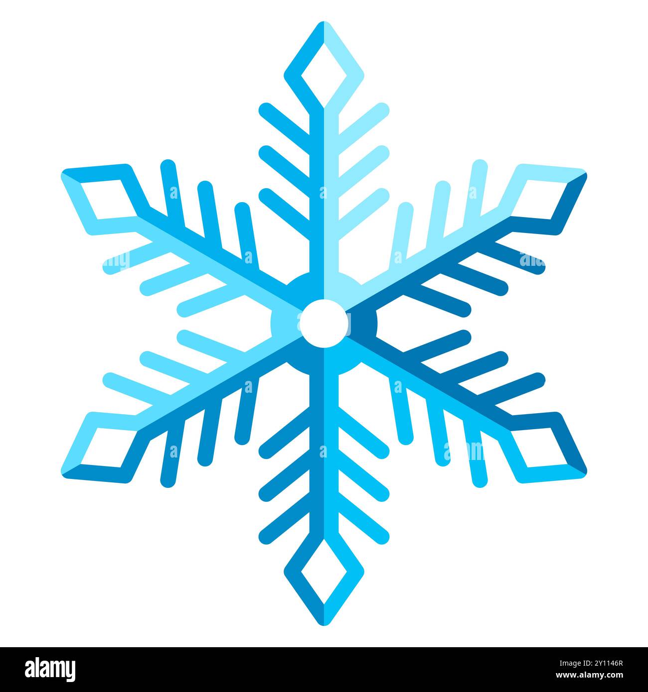 Illustration of abstract snowflake. Merry Christmas and Happy New Year ...