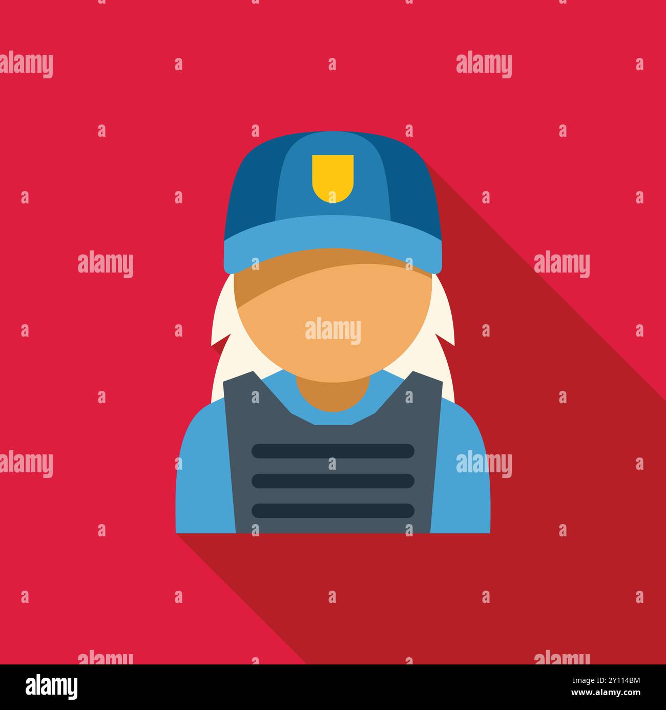 Police officer wearing bulletproof vest ensuring safety and security ...