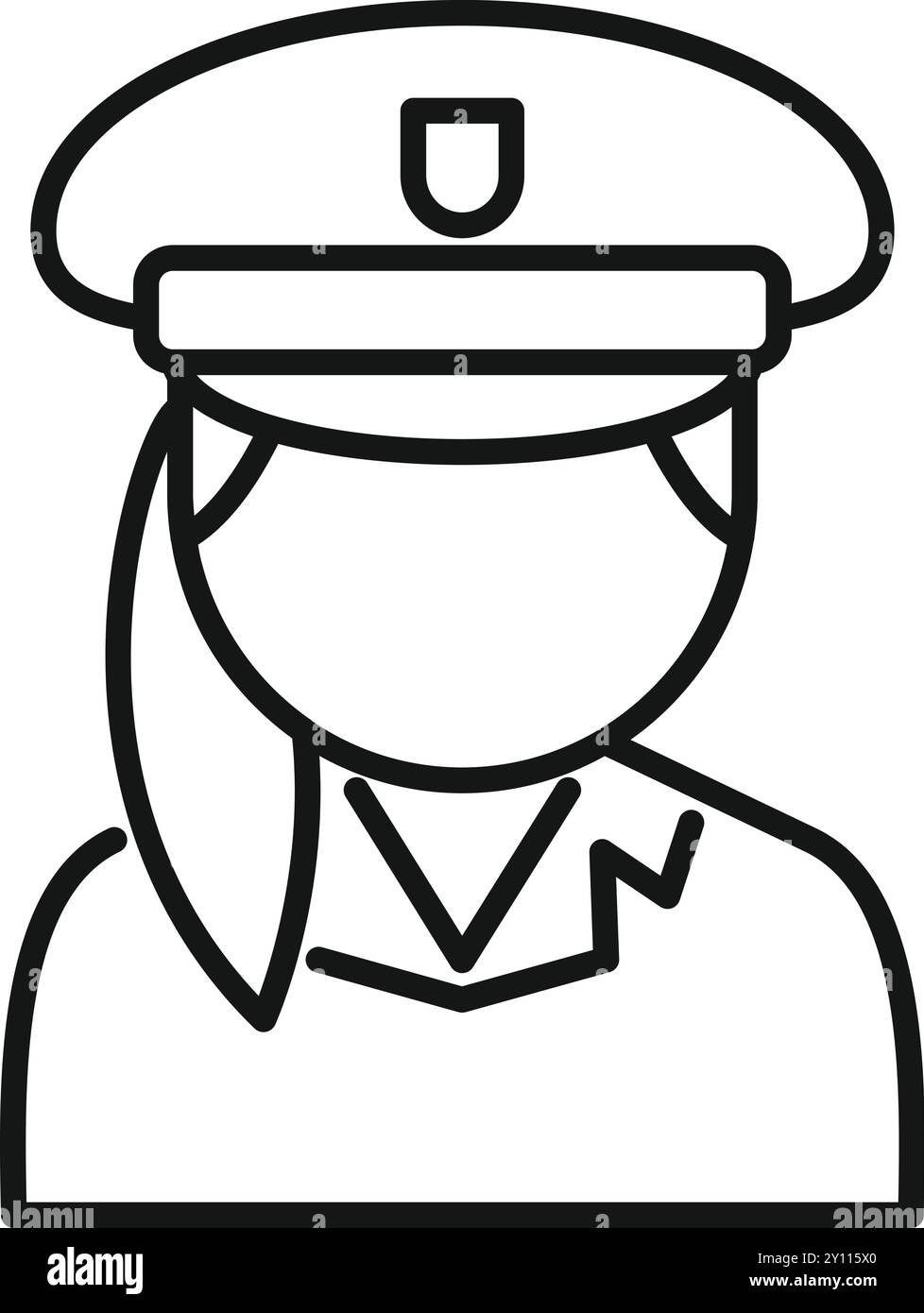 Policewoman female police officer Black and White Stock Photos & Images ...