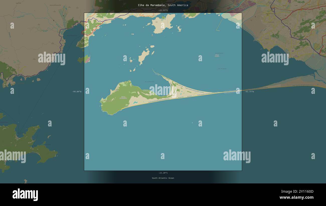 Ilha da Marambaia in the South Atlantic Ocean, belonging to Brazil ...