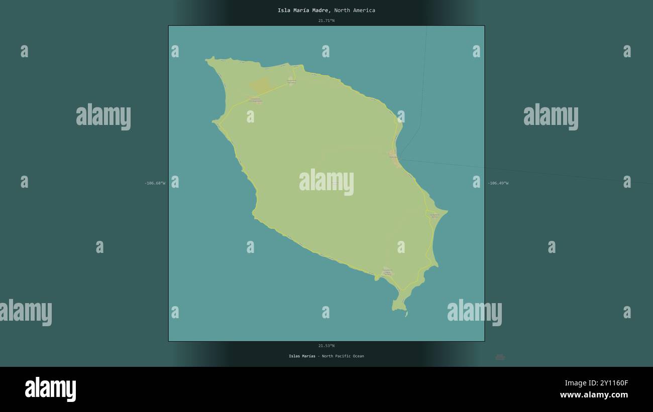 Isla Maria Madre in the North Pacific Ocean, belonging to Mexico ...