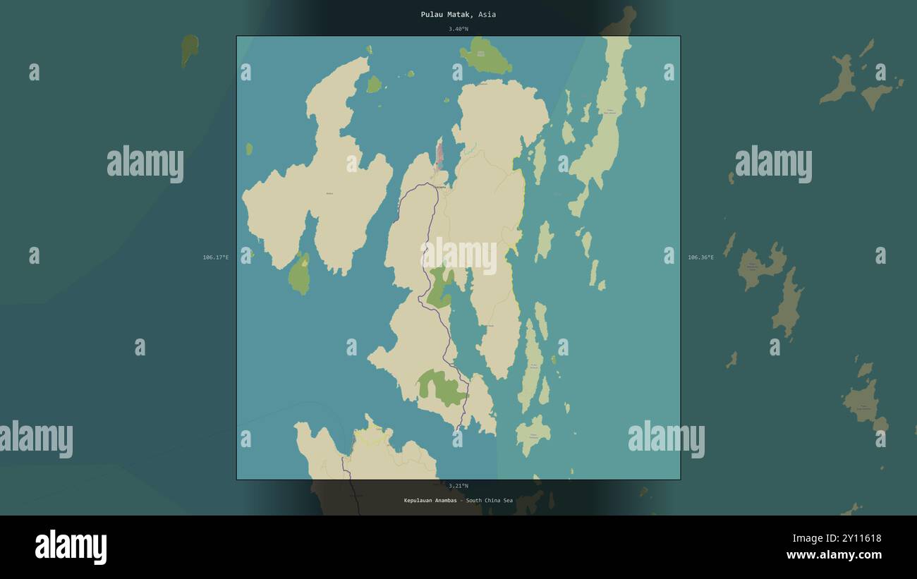 Pulau Matak in the South China Sea, belonging to Indonesia, described ...