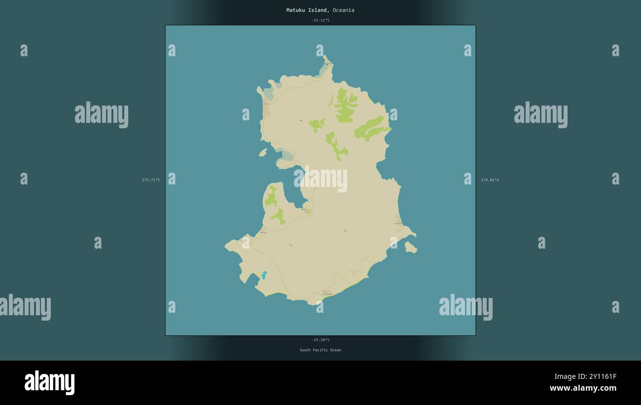 Matuku Island in the South Pacific Ocean, belonging to Fiji, described ...