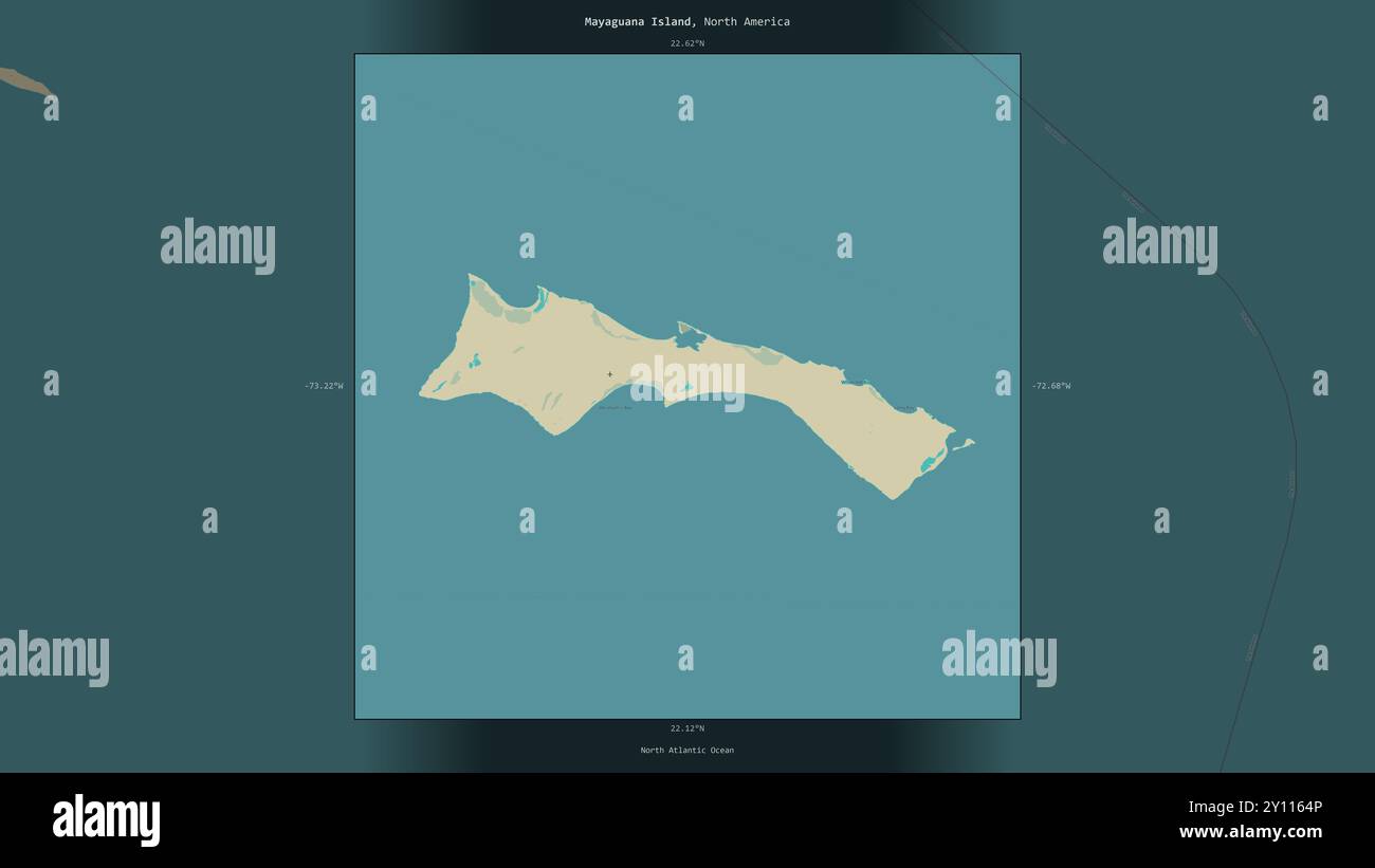 Mayaguana Island in the North Atlantic Ocean, belonging to Bahamas ...