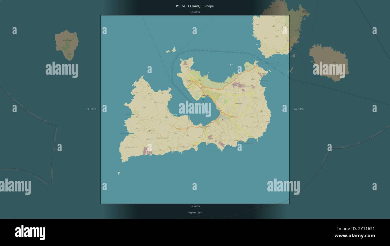 Milos Island in the Aegean Sea, belonging to Greece, described and ...