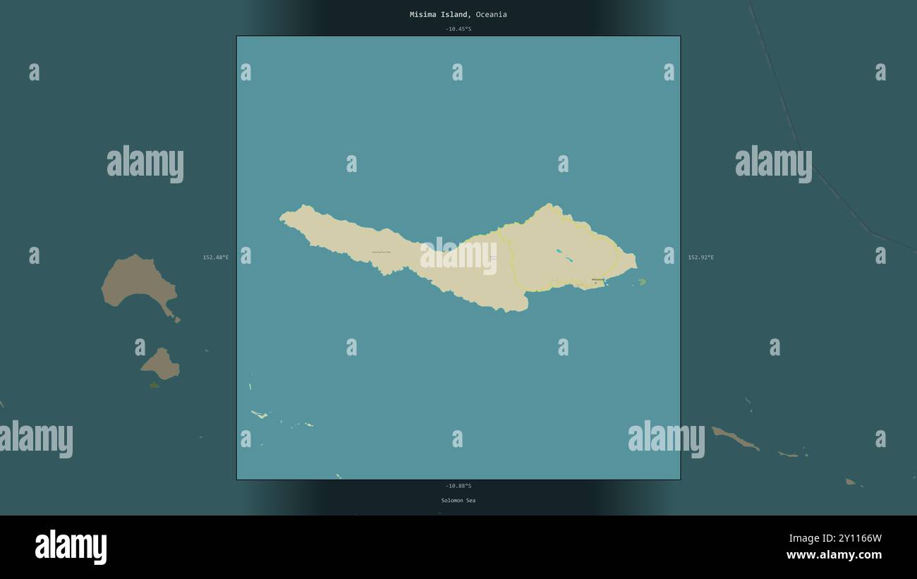 Misima Island in the Solomon Sea, belonging to Papua New Guinea ...