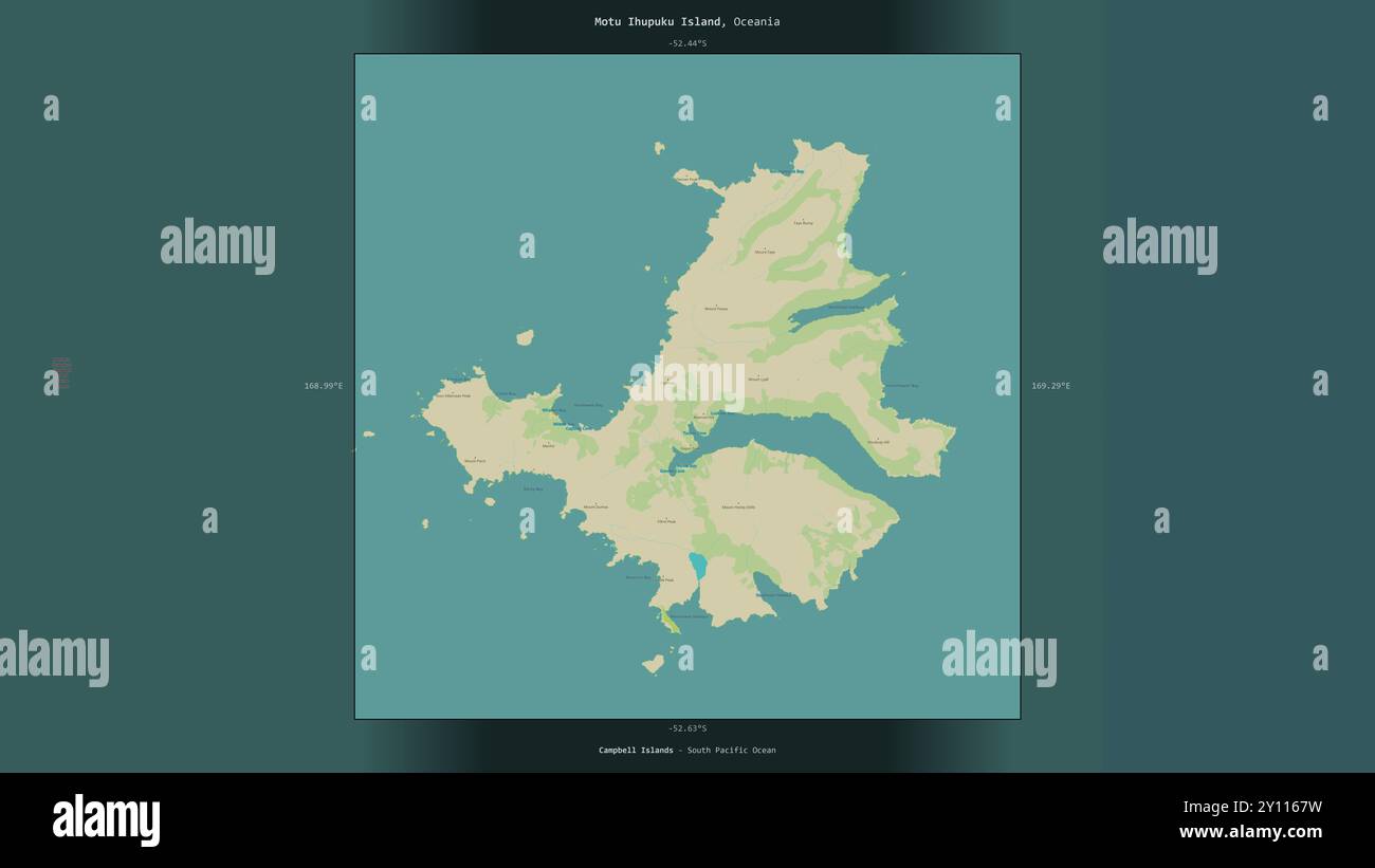 Motu Ihupuku Island in the South Pacific Ocean, belonging to New ...