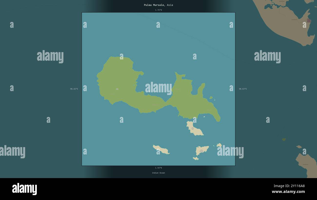 Pulau Mursala in the Indian Ocean, belonging to Indonesia, described ...