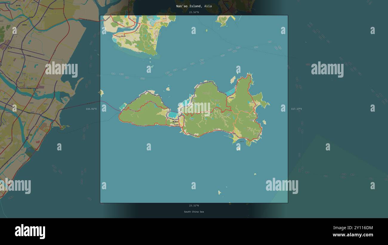 Nan'ao Island in the South China Sea, belonging to China, described and ...