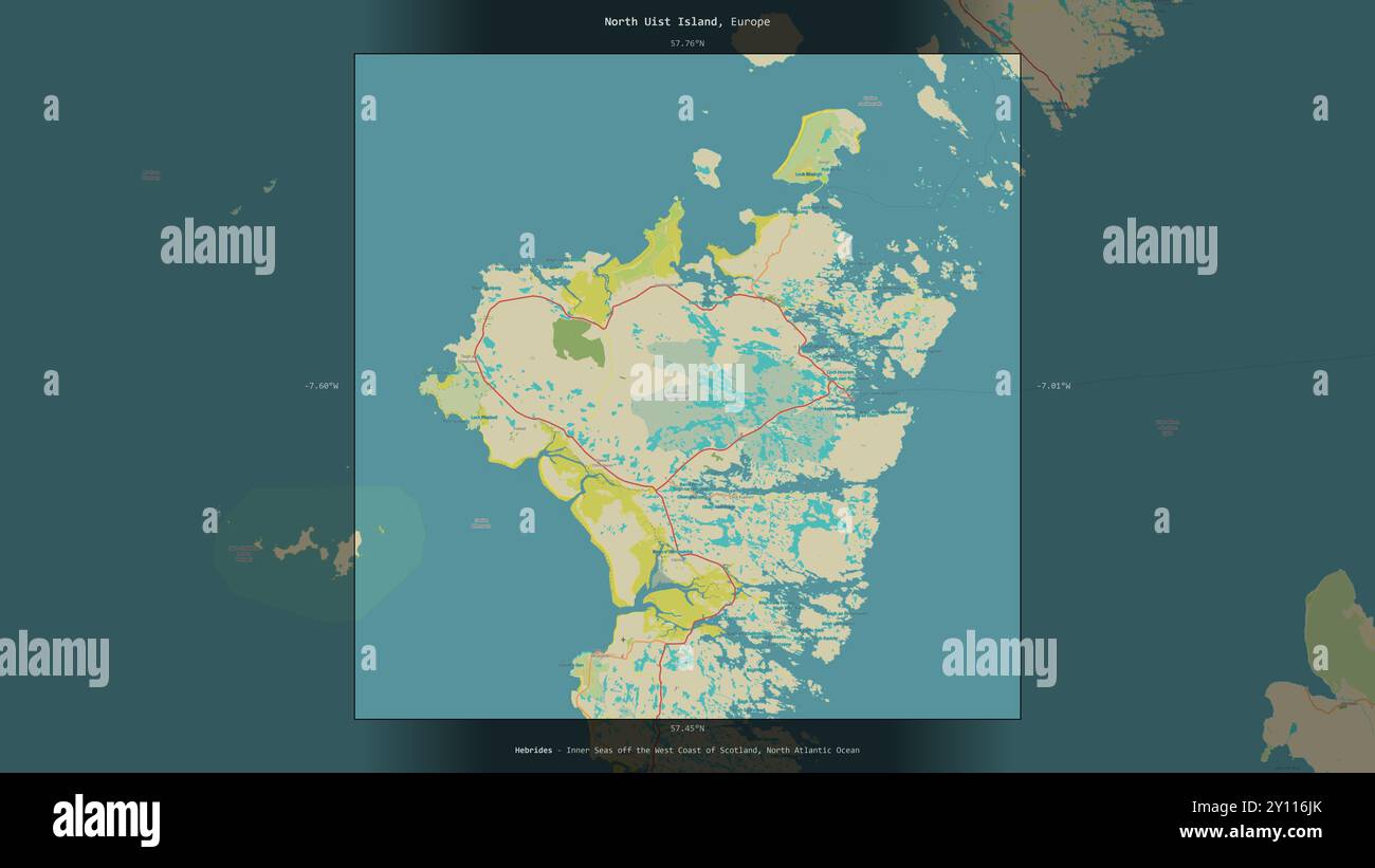 North Uist Island in the North Atlantic Ocean, belonging to United ...