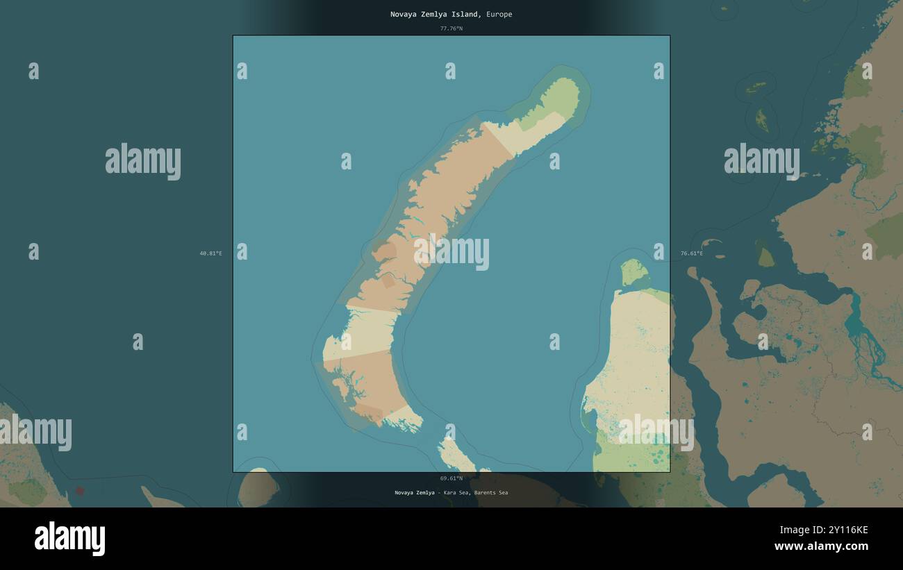 Novaya Zemlya Island in the Kara Sea, belonging to Russia, described ...