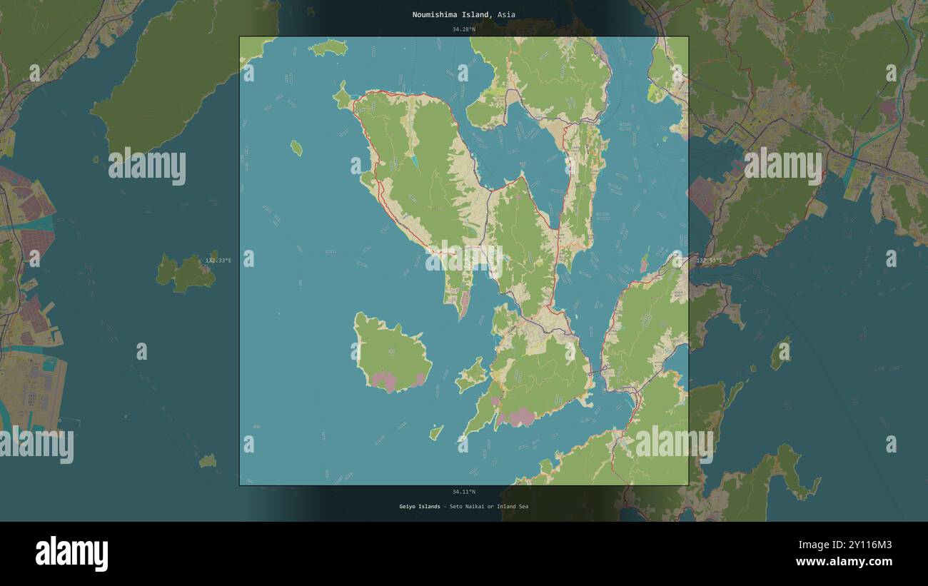 Noumishima Island in the Seto Naikai or Inland Sea, belonging to Japan ...