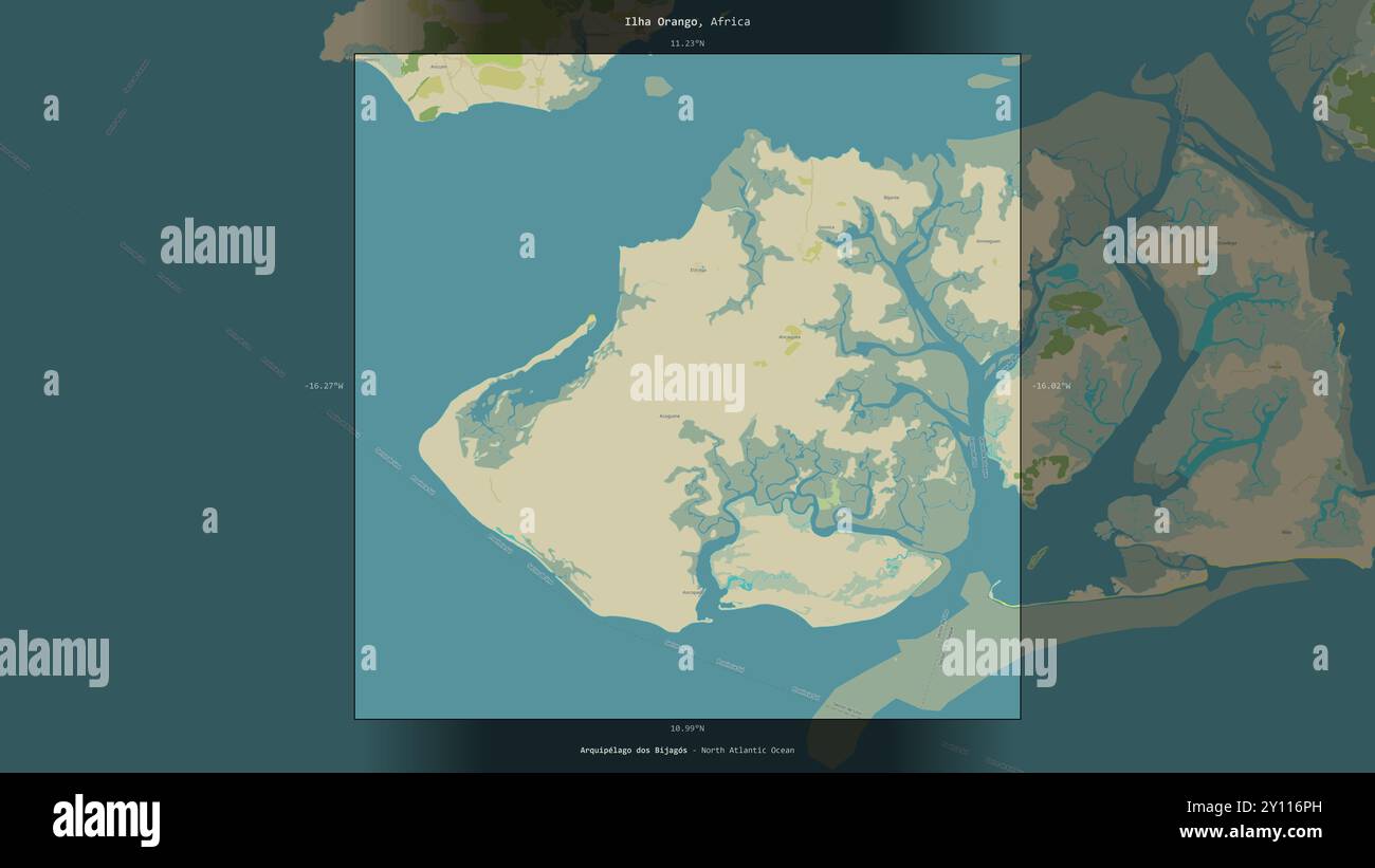 Ilha Orango in the North Atlantic Ocean, belonging to Guinea-Bissau ...