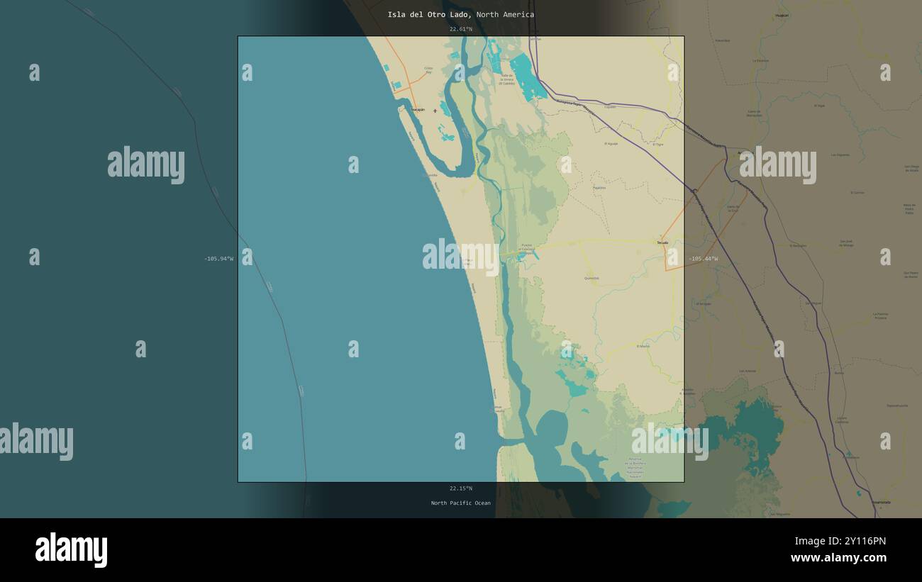 Isla del Otro Lado in the North Pacific Ocean, belonging to Mexico ...