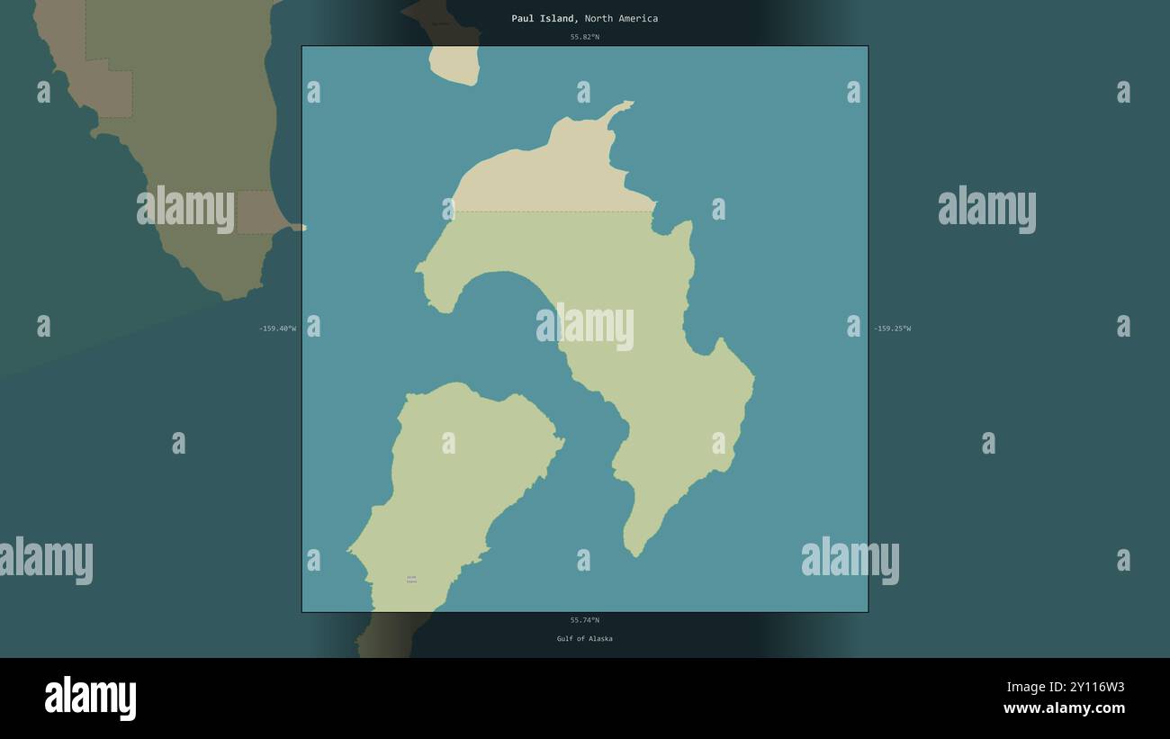 Paul Island in the Gulf of Alaska, belonging to United States ...