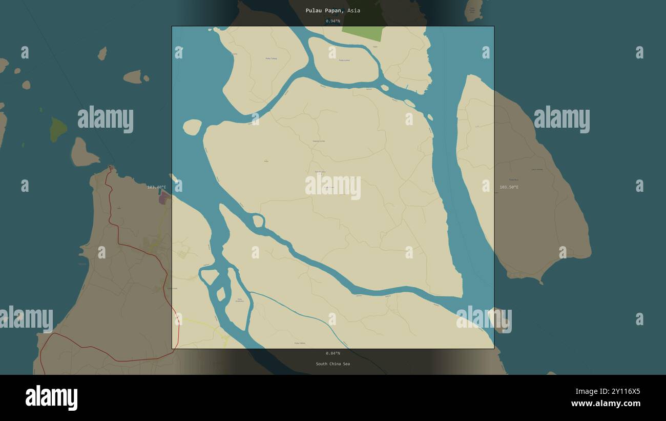 Pulau Papan in the South China Sea, belonging to Indonesia, described ...