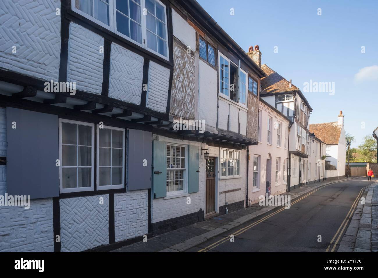 England, Kent, Sandwich, Historical Half Timbered Buildings Stock Photo ...
