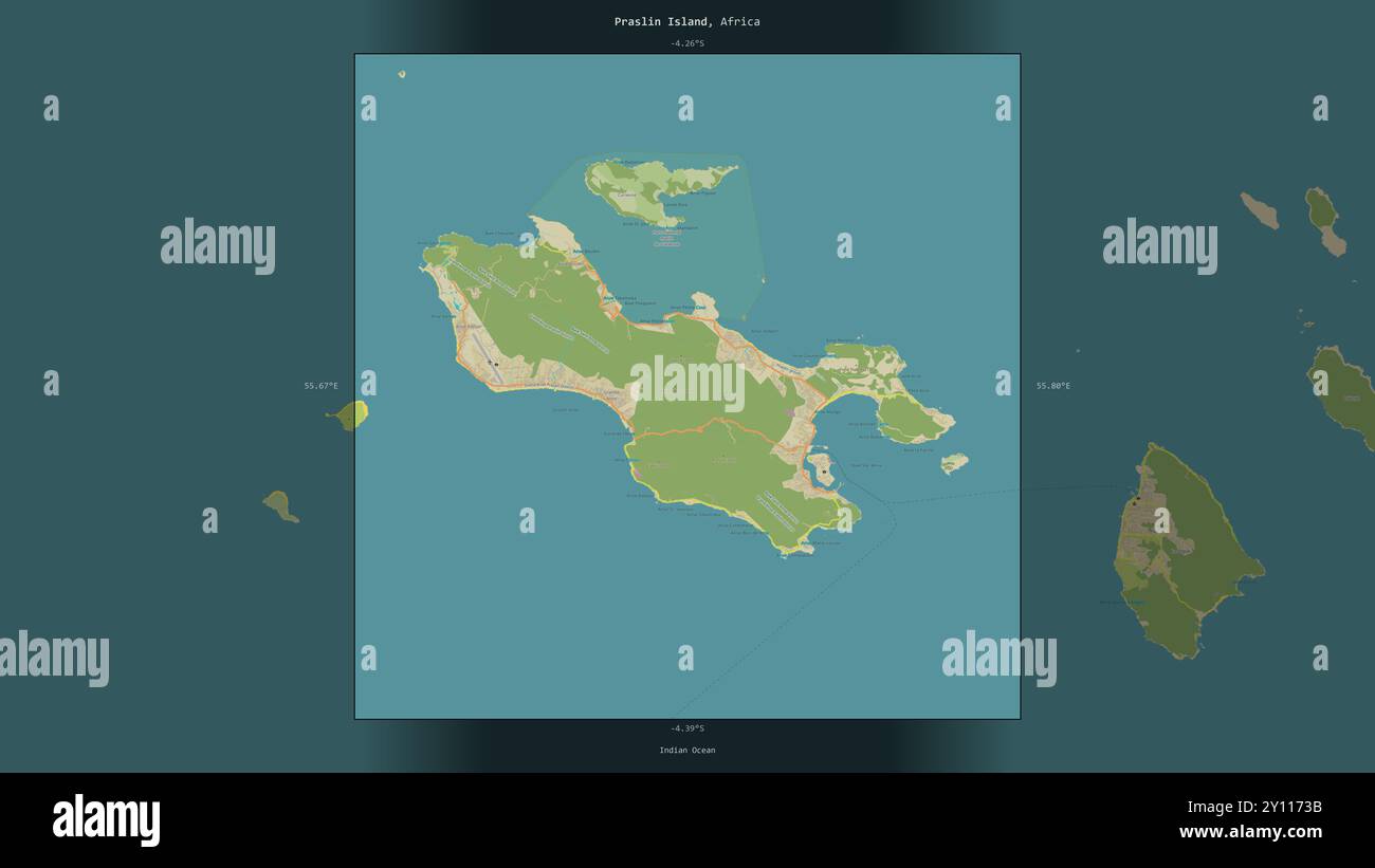 Praslin Island in the Indian Ocean, belonging to Seychelles, described ...