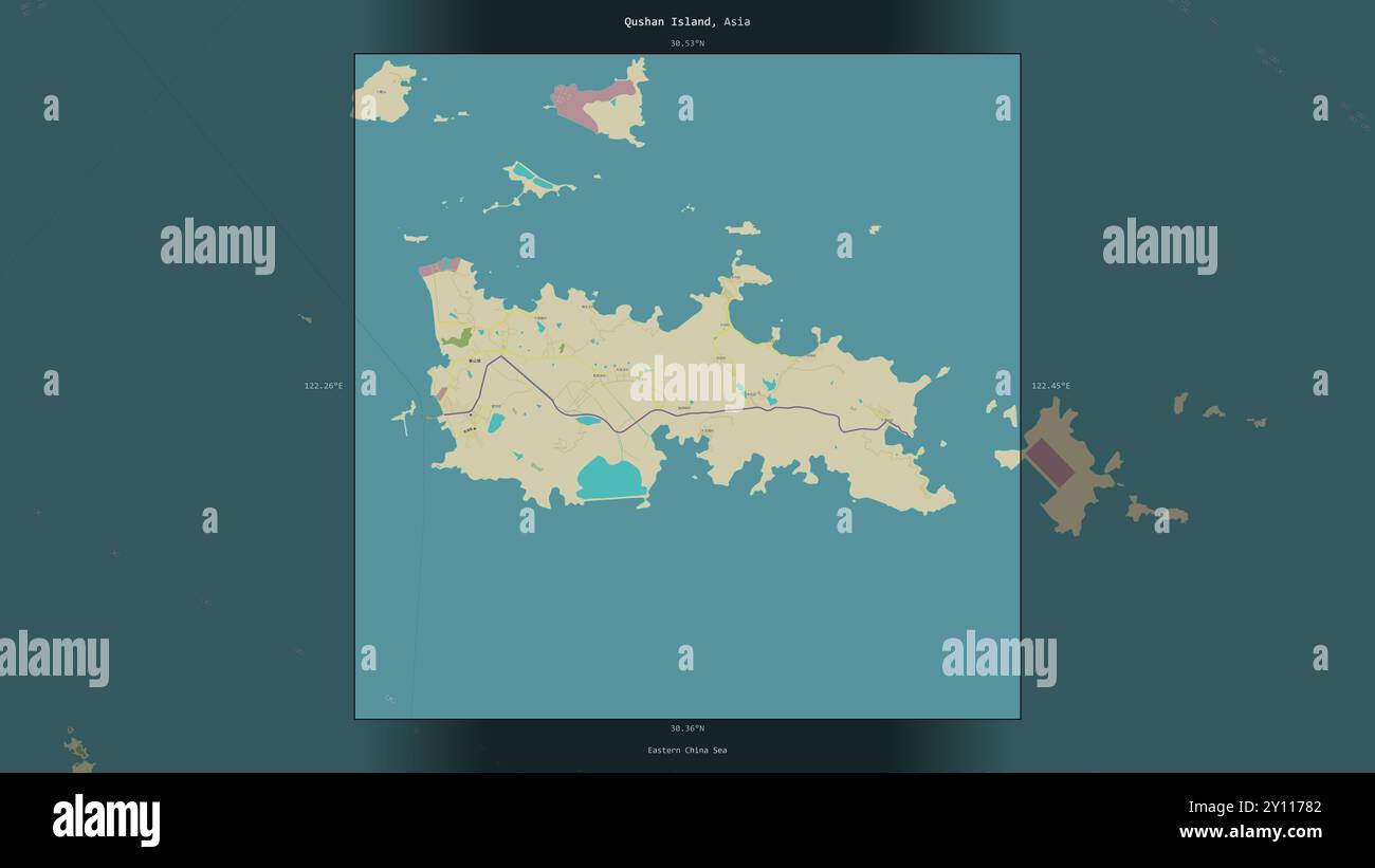 Qushan Island in the Eastern China Sea, belonging to China, described ...