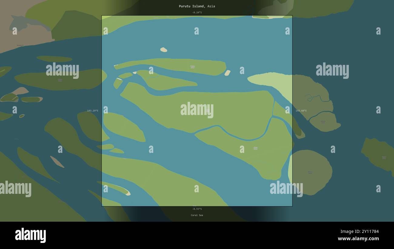 Purutu Island in the Coral Sea, belonging to Papua New Guinea ...