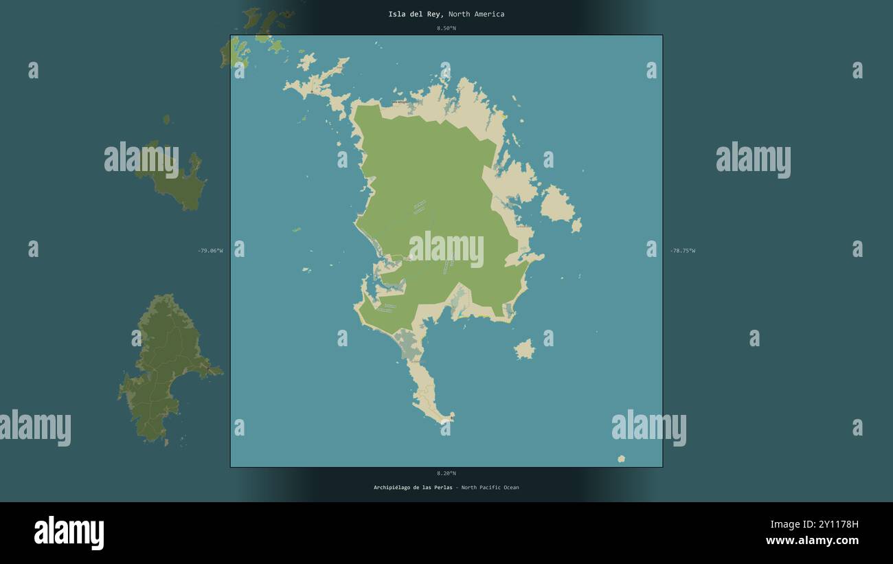 Isla del Rey in the North Pacific Ocean, belonging to Panama, described ...