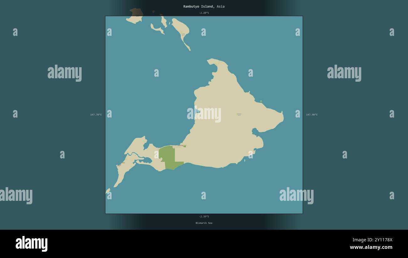 Rambutyo Island in the Bismarck Sea, belonging to Papua New Guinea ...