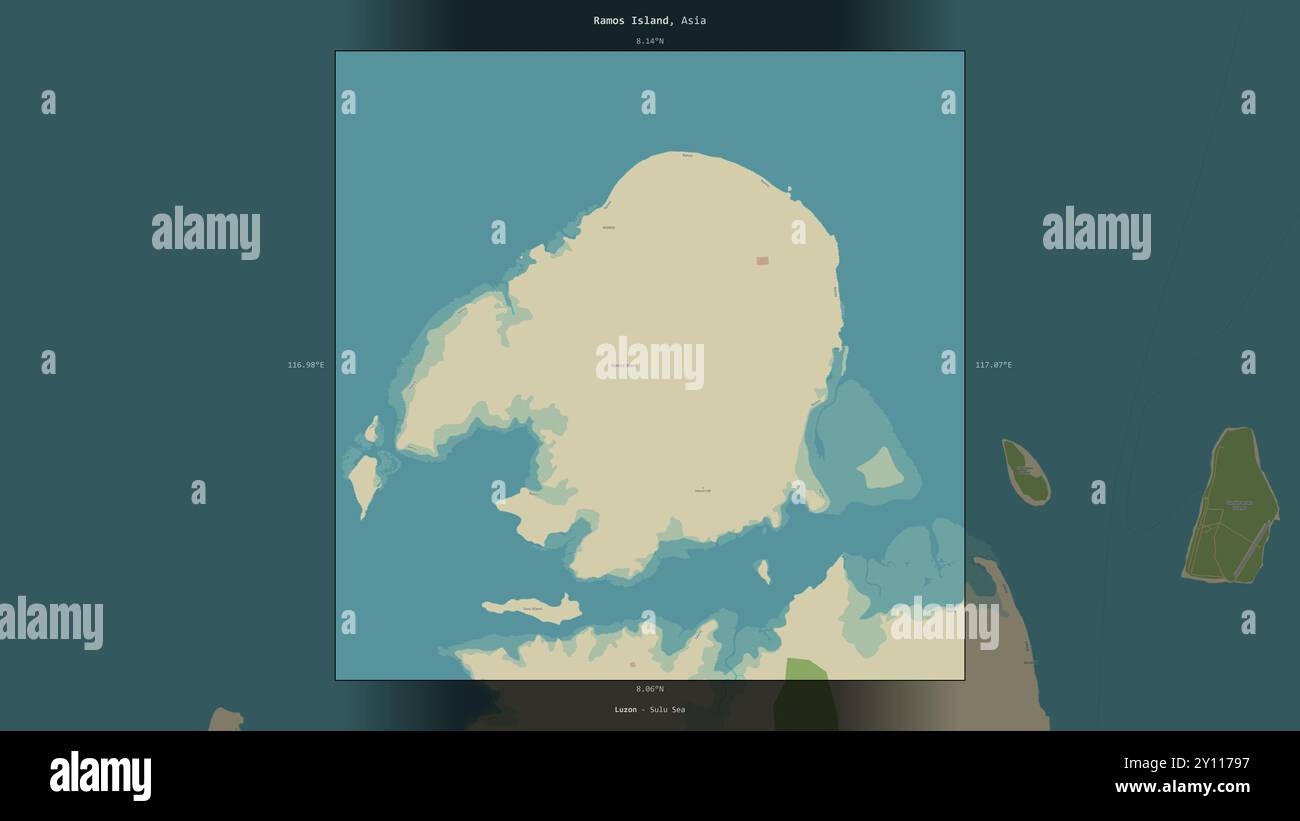 Ramos Island in the Sulu Sea, belonging to Philippines, described and ...