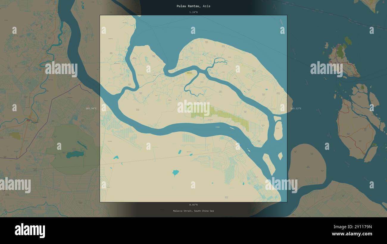 Pulau Rantau in the Malacca Strait, belonging to Indonesia, described ...