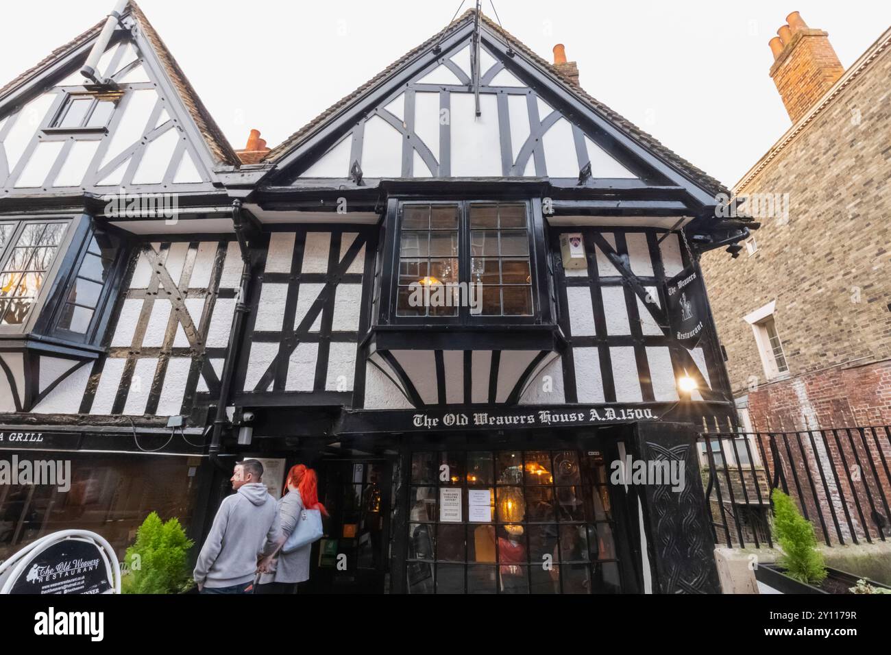 England, Kent, Canterbury, The Old Weavers House dated 1500 Stock Photo ...