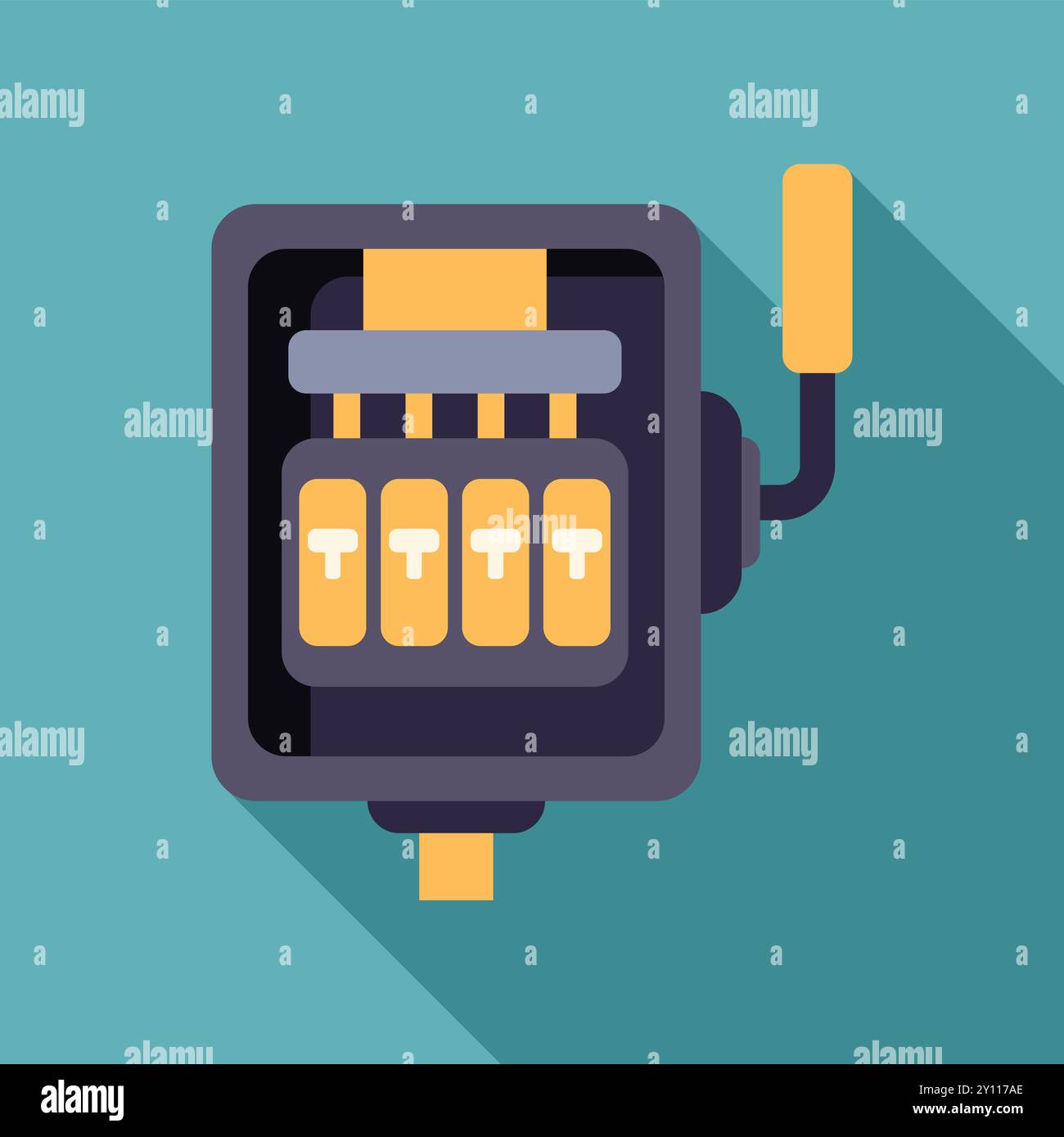 Electric Fuse Box For Distributing Electricity In A House Using Safety Switches To Prevent