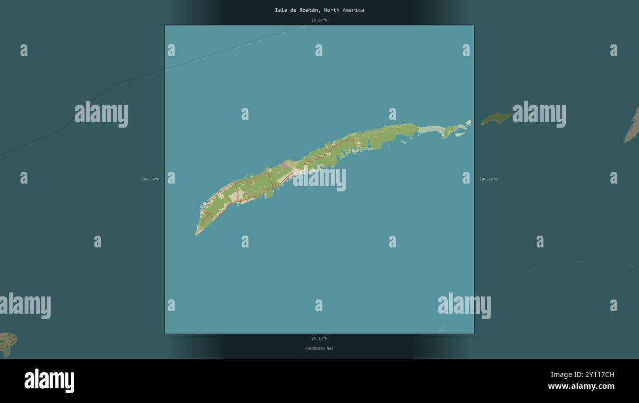 Isla de Roatan in the Caribbean Sea, belonging to Honduras, described ...
