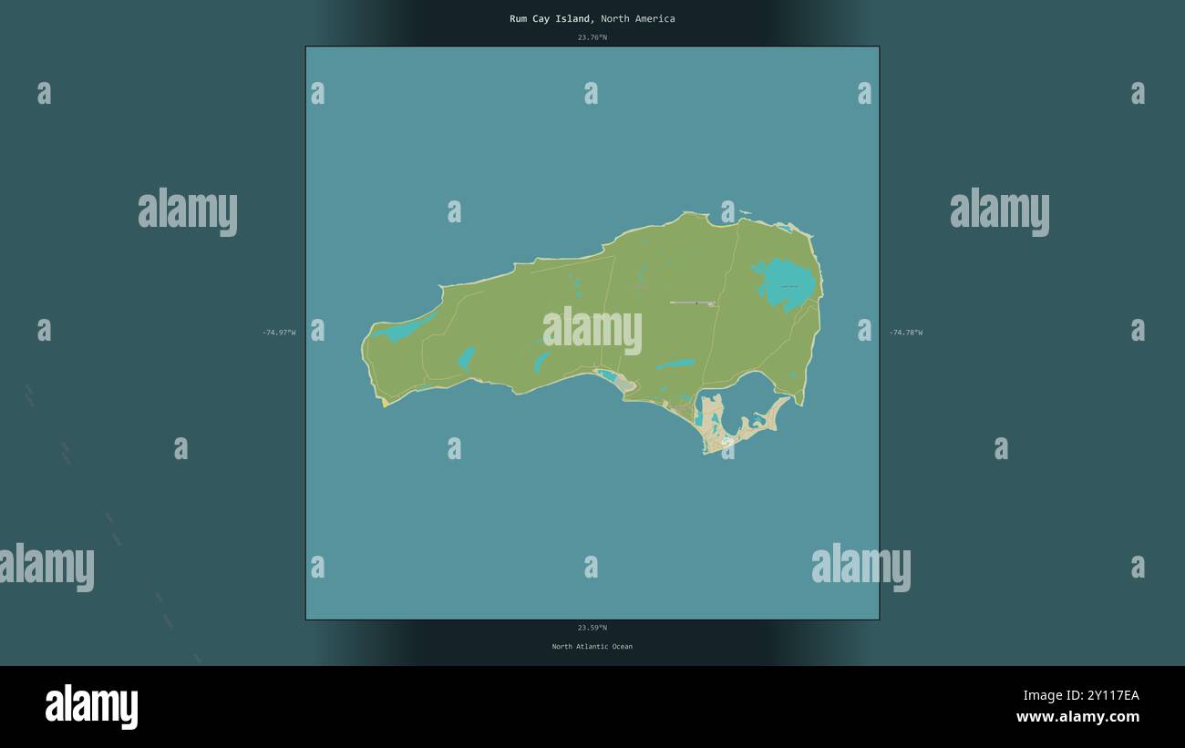 Rum Cay Island in the North Atlantic Ocean, belonging to Bahamas ...