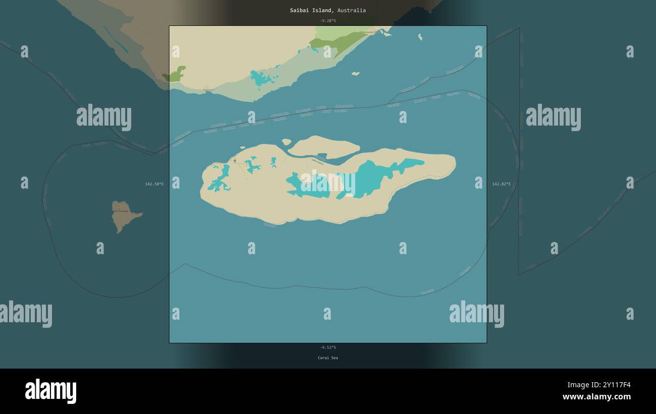 Saibai Island in the Coral Sea, belonging to Australia, described and ...