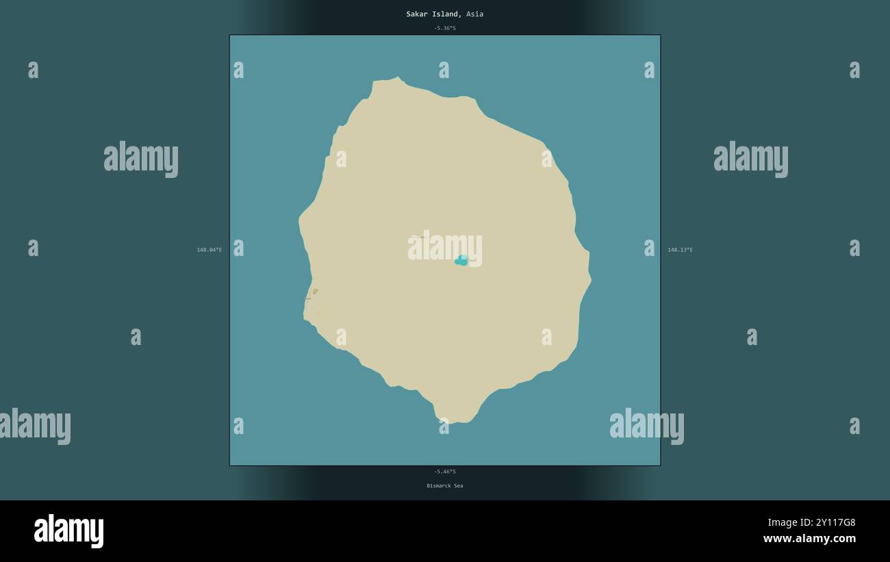 Sakar Island in the Bismarck Sea, belonging to Papua New Guinea ...