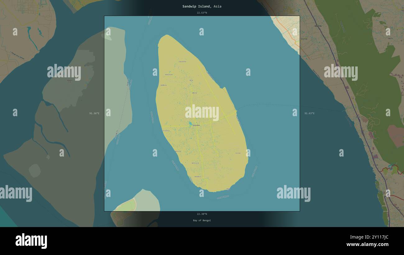 Sandwip Island in the Bay of Bengal, belonging to Bangladesh, described ...