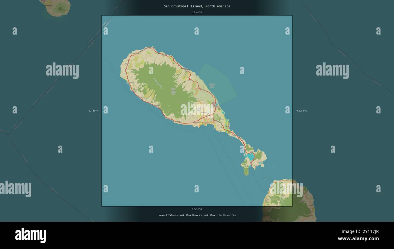 San Cristobal Island in the Caribbean Sea, belonging to Saint Kitts and ...