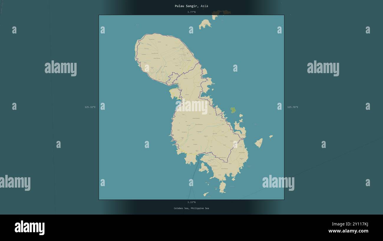 Pulau Sangir in the Celebes Sea, belonging to Indonesia, described and ...