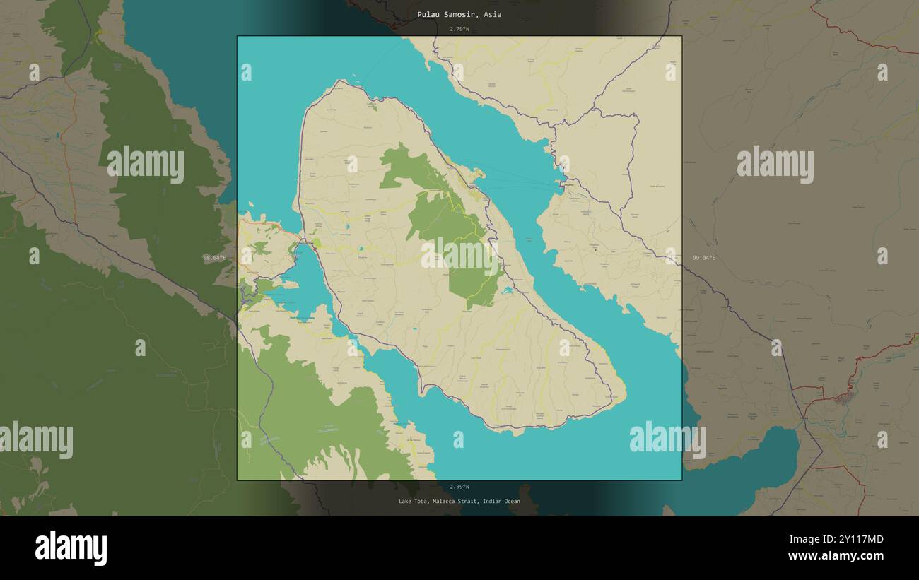 Pulau Samosir in the Lake Toba, belonging to Indonesia, described and ...